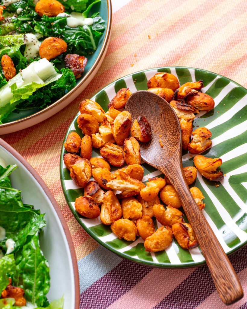 Kale and Butter Bean Caesar Salad - All Veg Considered